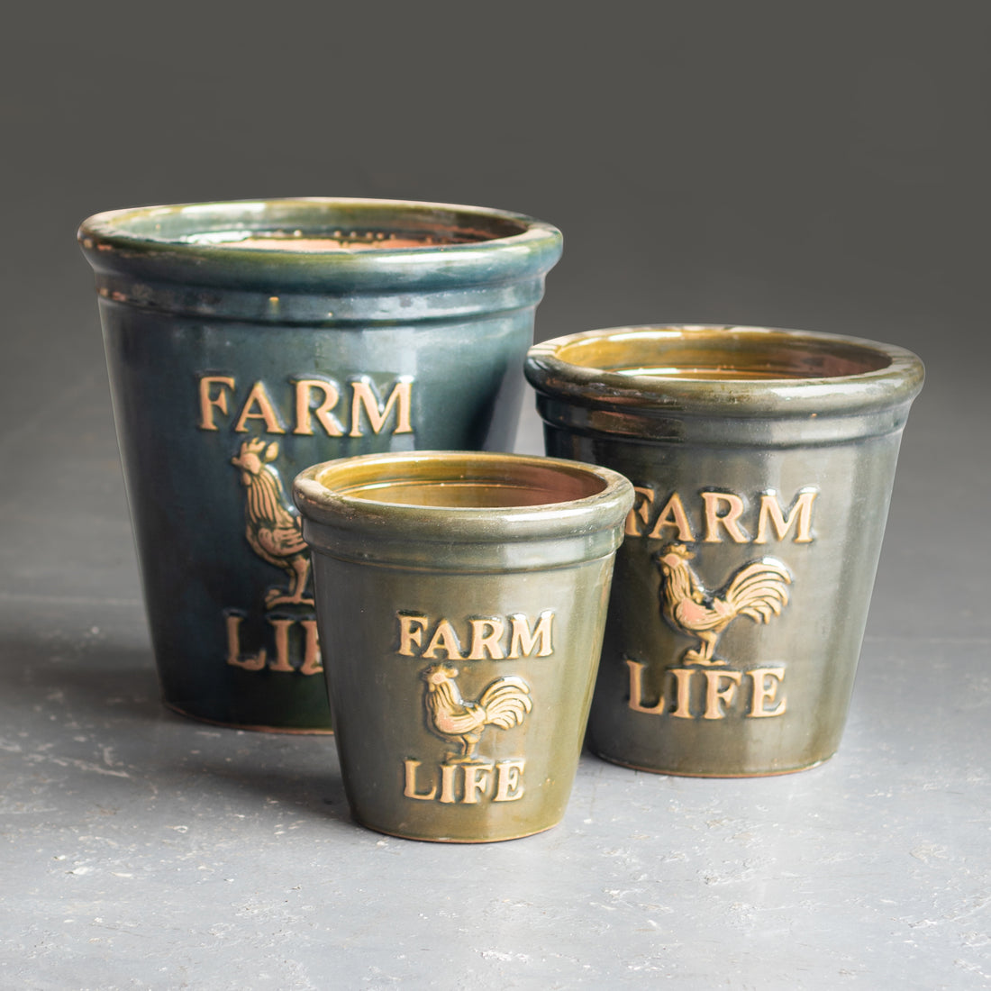 Terracotta English Farm Yard Green – PickaPot